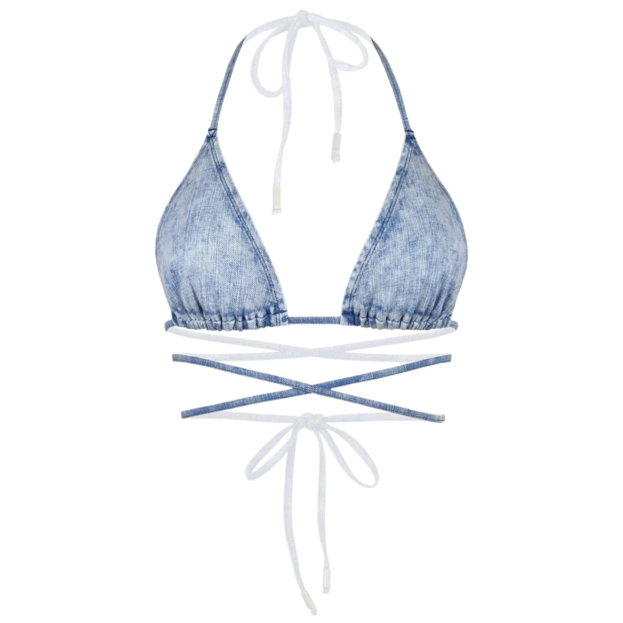 Bleach Denim Multiway Top– Monique Morin Lingerie